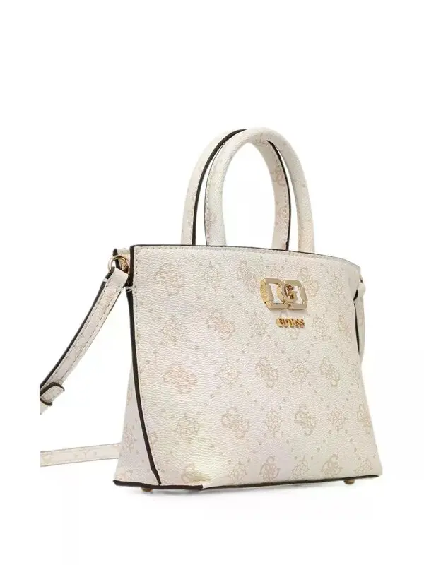 Guess Emelie Logo-print Monogram-pattern Tote Bag - Neutrals
