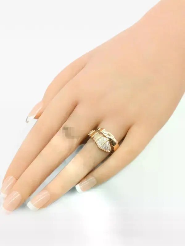 BVLGARI 2010s Serpenti Viper Diamond Ring