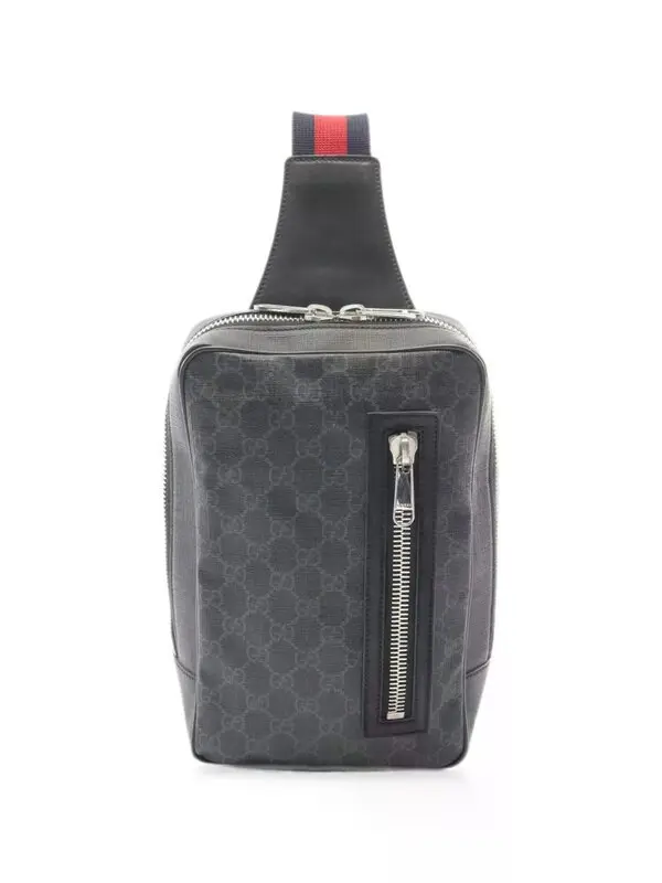 Gucci Gg Supreme Backpack Bag - Black