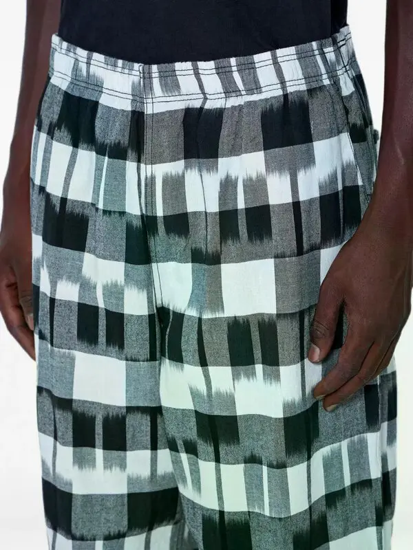 NOMARHYTHM Geometric-pattern Pocket Trousers