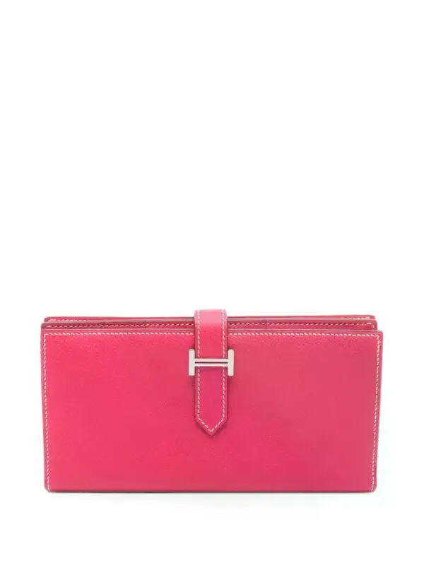 Hermès 2010s Bearn Soufflé Wallet - Pink