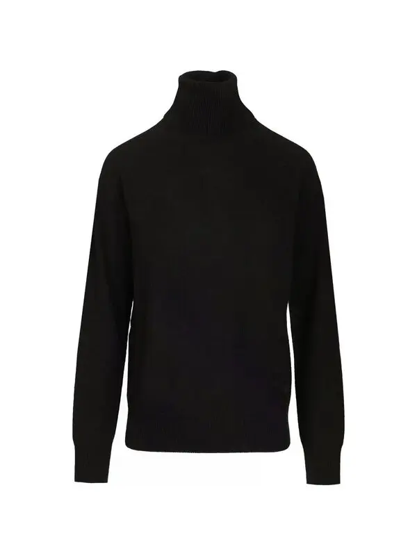 Emporio Armani Embroidered Cashmere Sweater - Black