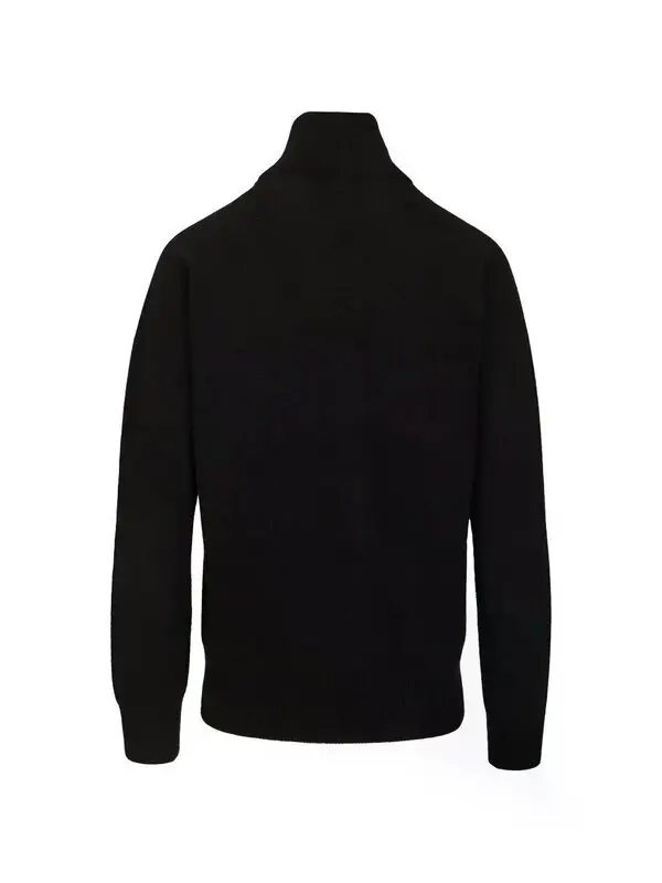 Emporio Armani Embroidered Cashmere Roll Neck Sweater