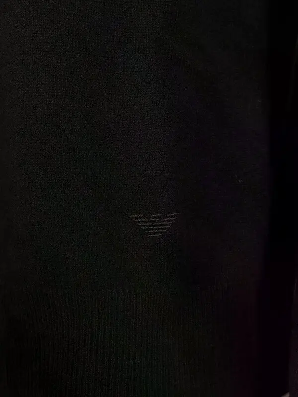 Emporio Armani Embroidered Cashmere Roll Neck Sweater