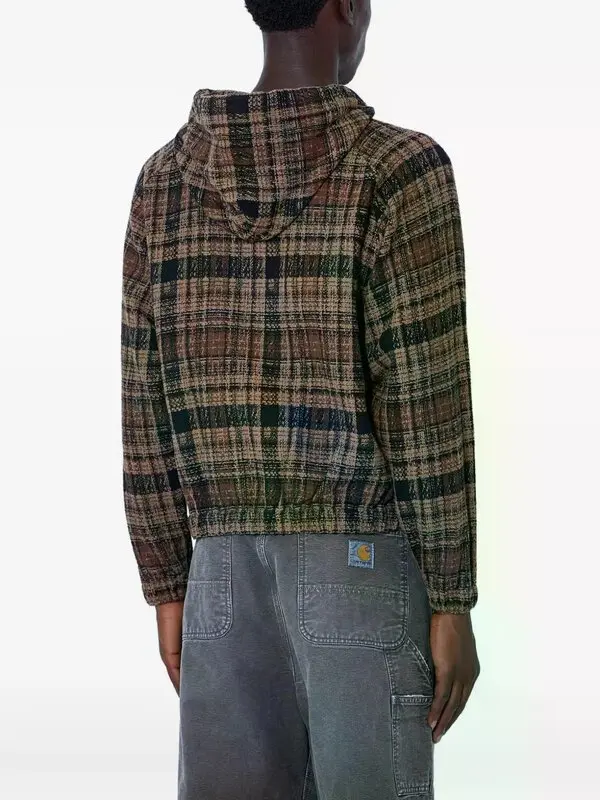 BOTT Checked Zip-up Hoodie
