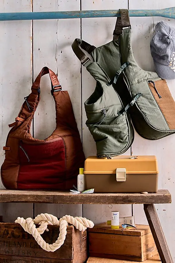 Free People Convertible Vest Tote Bag - Cherry Chocolate