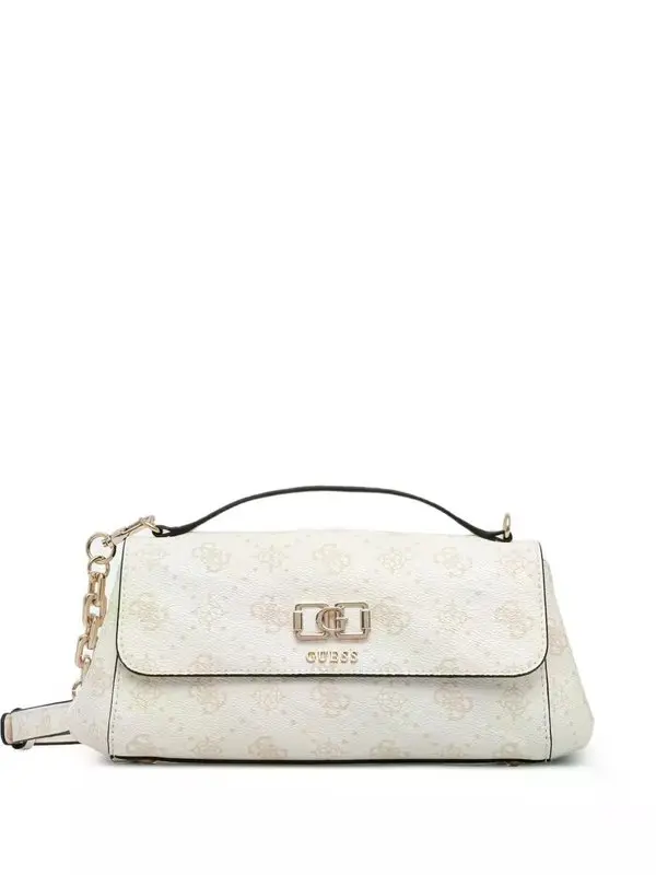 Guess Emelie Tote Bag With Logo Print - White