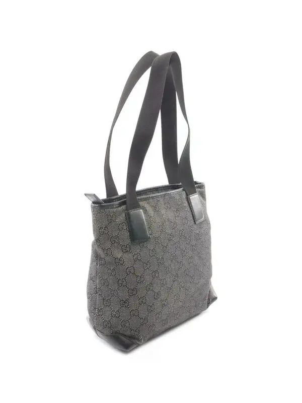 Gucci Gg Canvas Shoulder Bag - Black