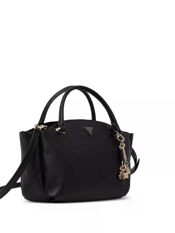 Guess Tote Bag With Logo Plaque And Charm Detail