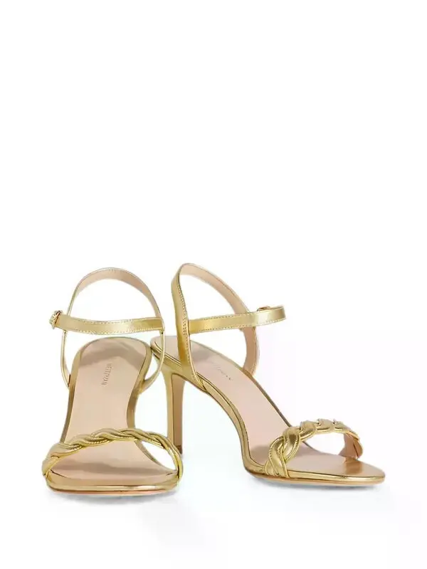 STUART WEITZMAN Dancer Twistie Leather Sandals