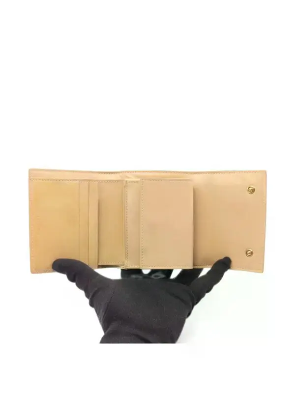 Celine 2000s Small Trifold Leather Wallet