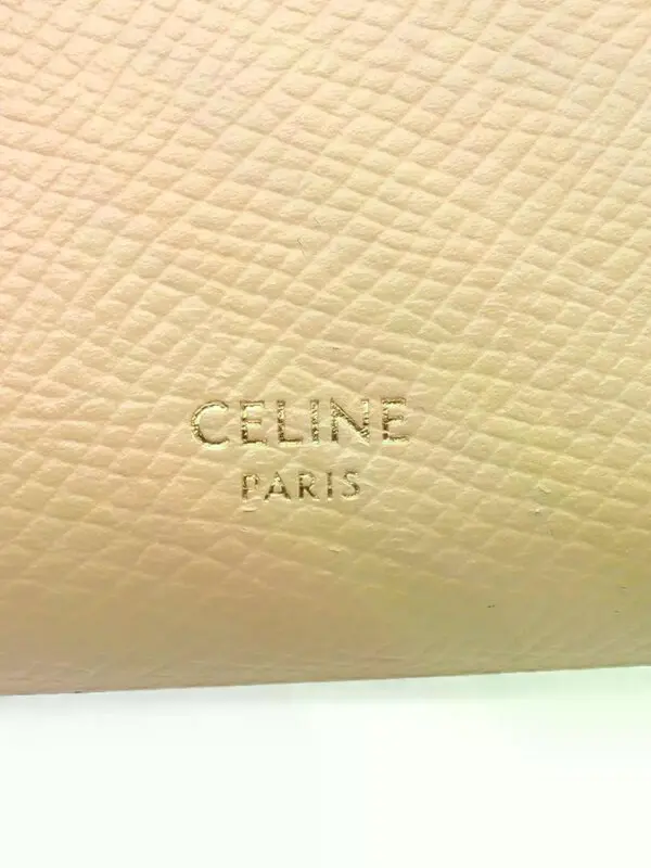 Celine 2000s Small Trifold Leather Wallet