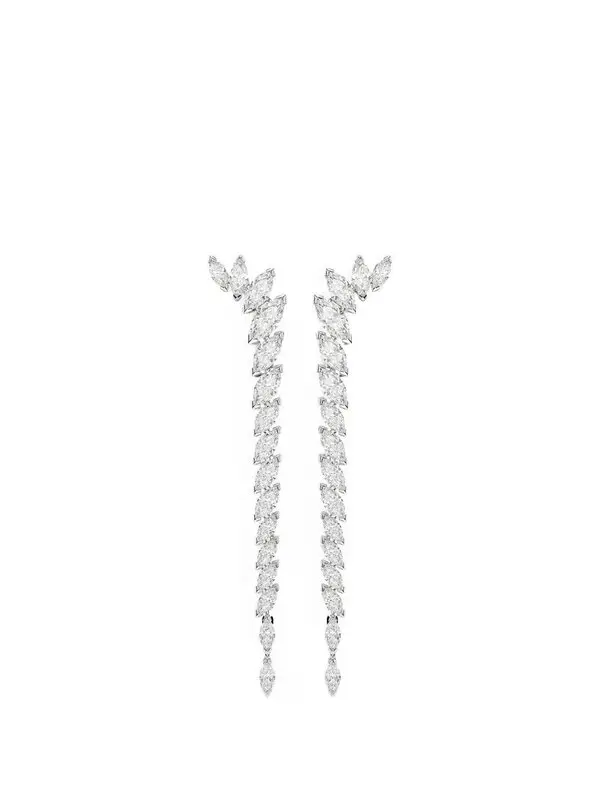 SWAROVSKI Crystal-embellished Drop Earrings - Silver