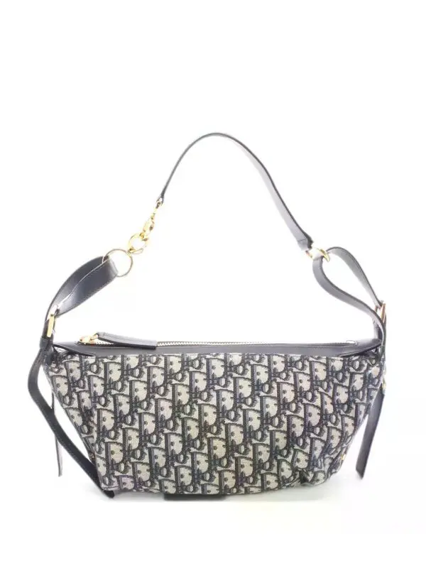 Dior 2010s Small D-journey Shoulder Bag - Blue