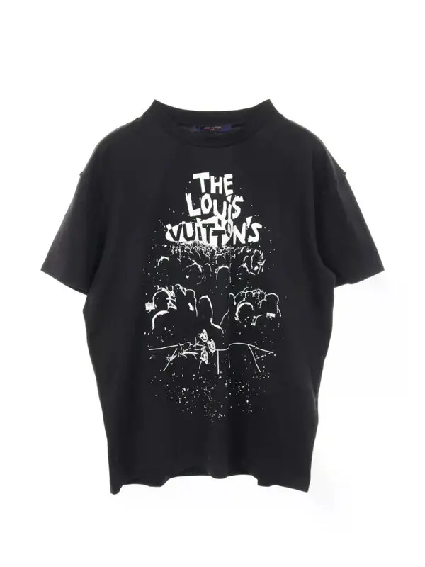 LOUIS VUITTON 2020s Concert-print T-shirt - Black