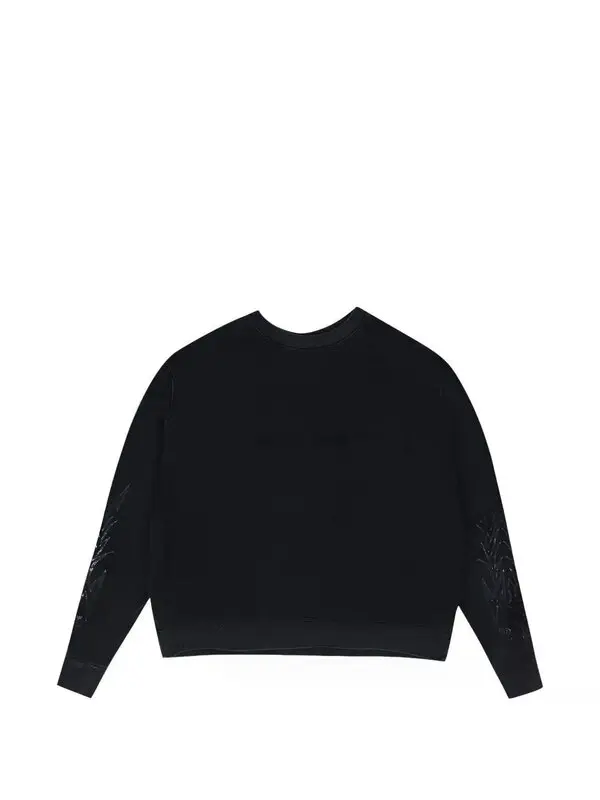 Rhude Graphic Print Crew Neck Sweater - Black