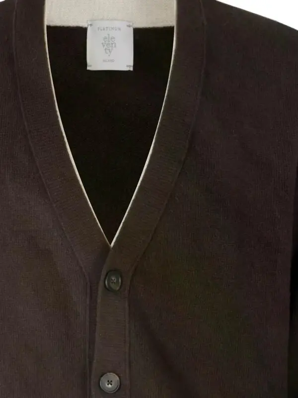 Eleventy Button-fastening V-neck Cardigan