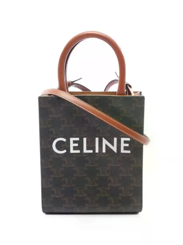 Celine 2010s Triomphe Tote Bag - Black