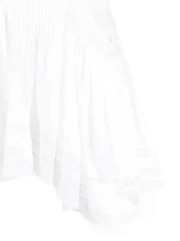 Isabel Marant Étoile Ruffled Lace Trim Dress - White