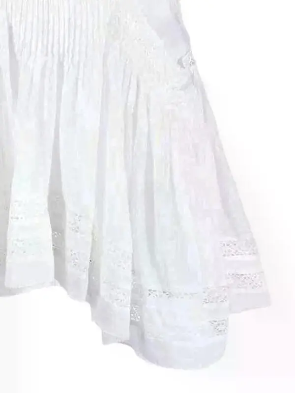 MARANT ETOILE Isabel Marant Ruffled Lace Trim Dress
