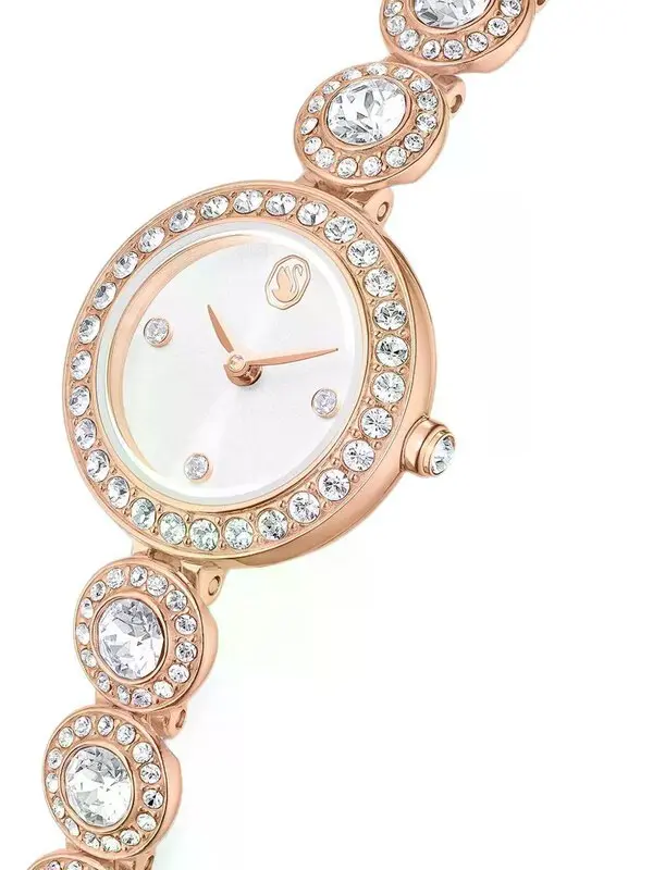 SWAROVSKI Crystal-embellished 20mm Watch With Dial And Rose Gold Tone Clasp