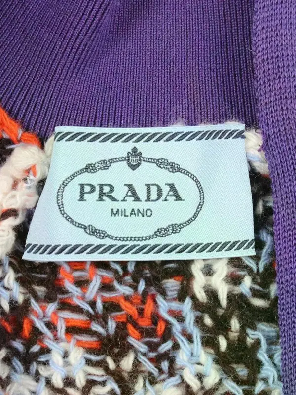 Prada 10s Geometric-motif Sweater