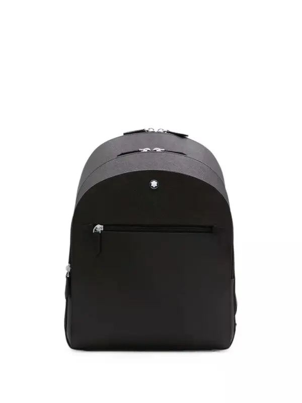 Montblanc Medium Cross-grain Leather Zip-pocket Backpack - Brown