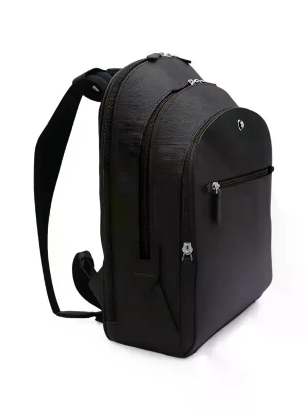 Montblanc Medium Cross-grain Leather Zip-pocket Backpack
