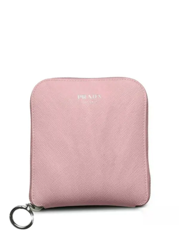 Prada Saffiano Leather Pendant With Re-nylon Tote Bag - Pink