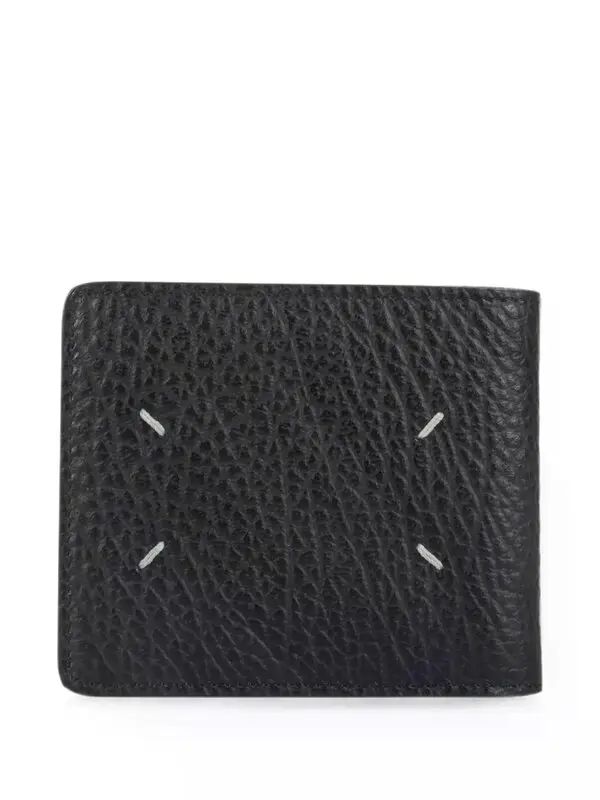 MAISON MARGIELA Four-stitch Grained Leather Wallet - Black
