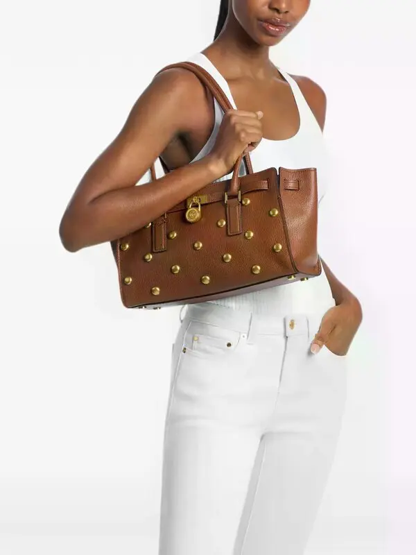 Michael Kors Small Hamilton Leather Satchel Bag