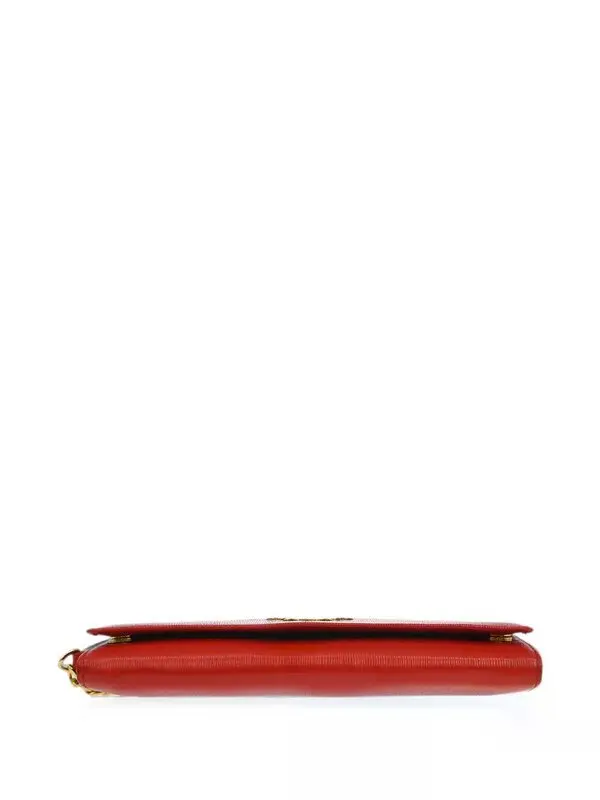 Prada 1990-2000s Wallet On Chain Shoulder Bag - Red