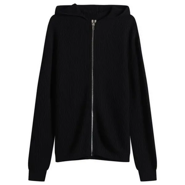 Rick Owens Zipped Hoodie - Black
