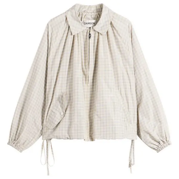 DAMSON MADDER Lailah Lightweight Bomber Jacket - Oyster