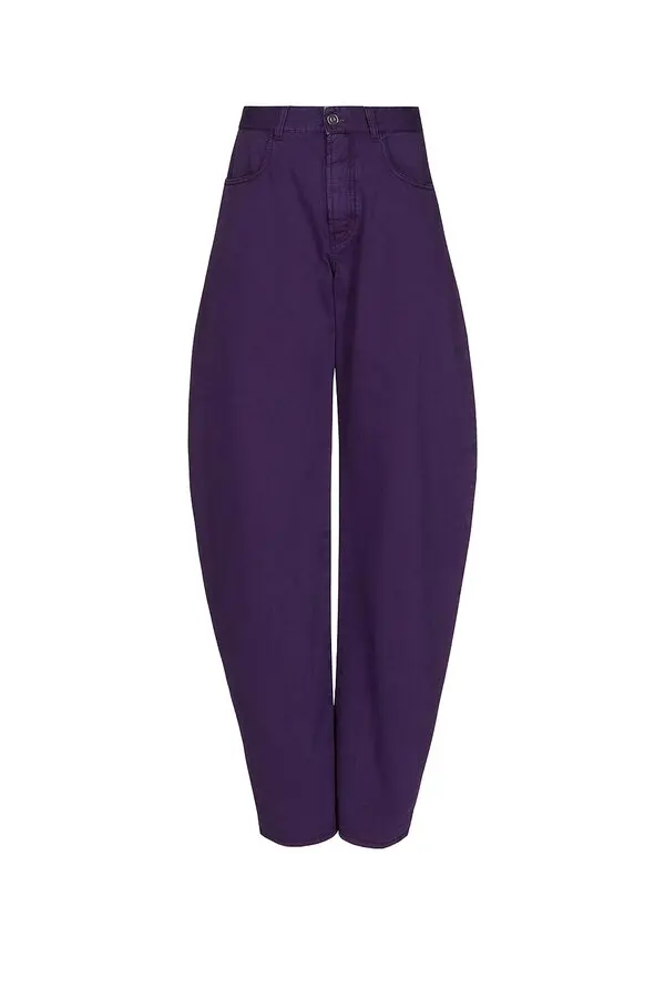 Alaïa Round Leg In Purple - Violet Washed