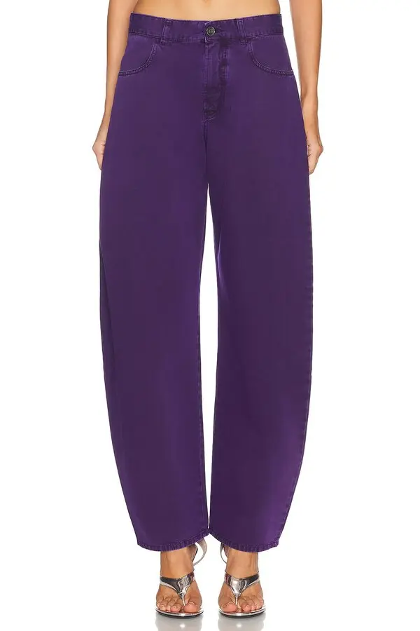 Alaïa Round Leg Jeans - Violet Washed