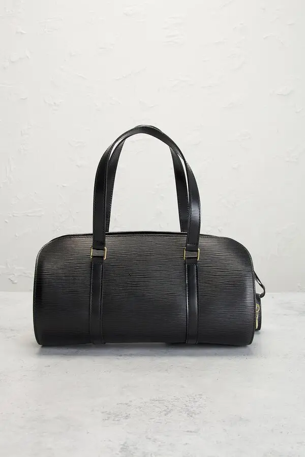 LOUIS VUITTON Epi Soufflot Handbag & Mini Set - Black