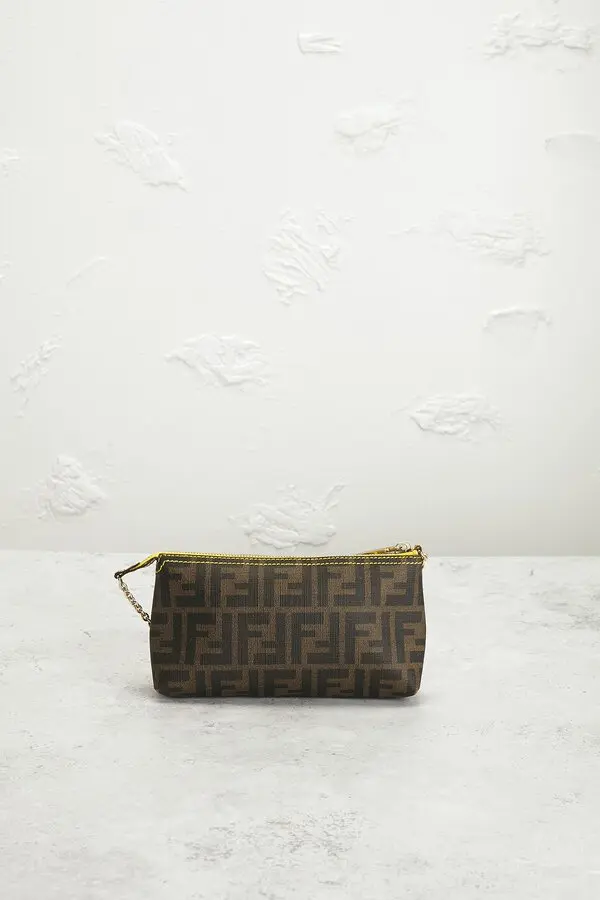 Fendi Zucca Pochette Shoulder Bag