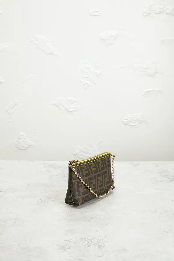 Fendi Zucca Pochette Shoulder Bag