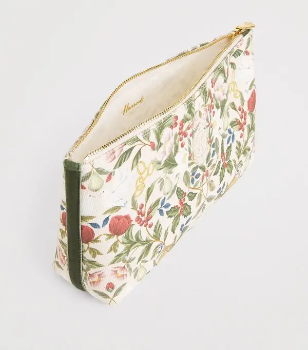 Harrods Medium Cotton Partridge Cosmetics Bag