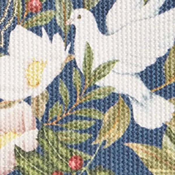 Harrods Small Cotton Partridge Cosmetics Bag - Navy