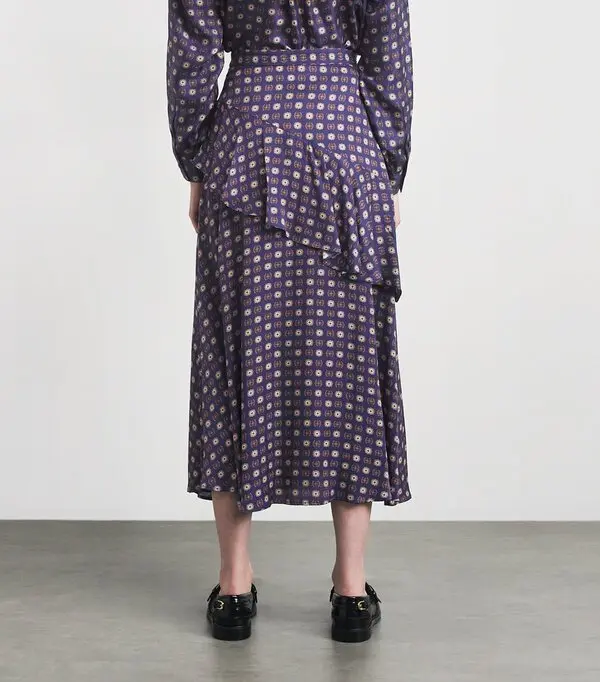 Claudie Pierlot Tiered Midi Skirt