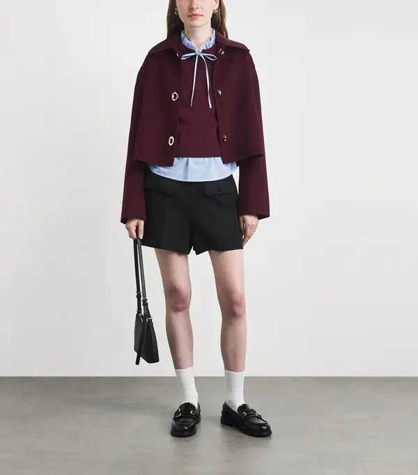 Claudie Pierlot Wool Layered Sweater