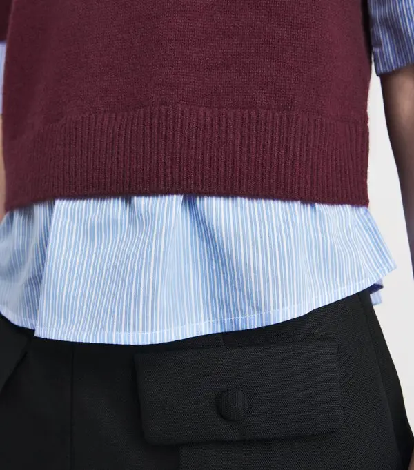 Claudie Pierlot Wool Layered Sweater