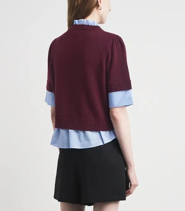 Claudie Pierlot Wool Layered Sweater