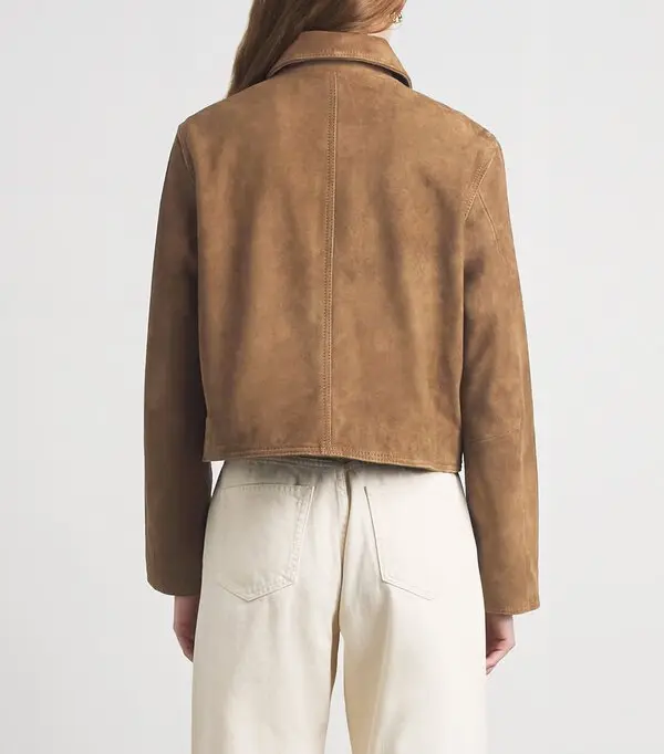 Claudie Pierlot Suede Turnlock Jacket