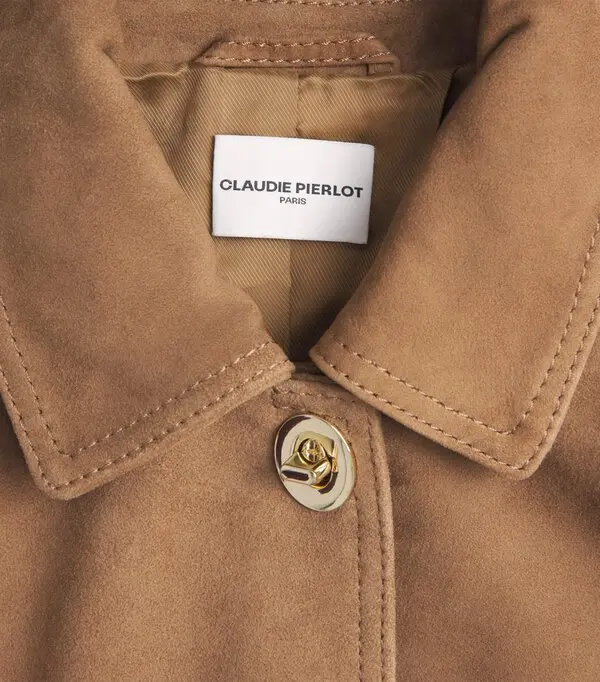 Claudie Pierlot Suede Turnlock Jacket