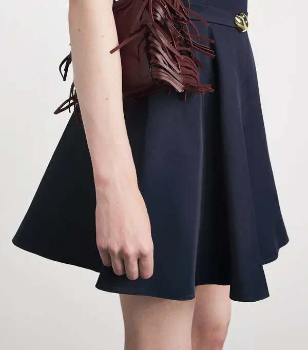 Maje Faille Embellished Mini Dress