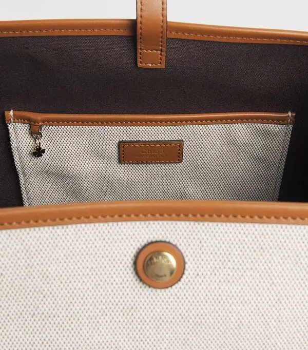 Chloé Canvas Clover Carry Tote Bag