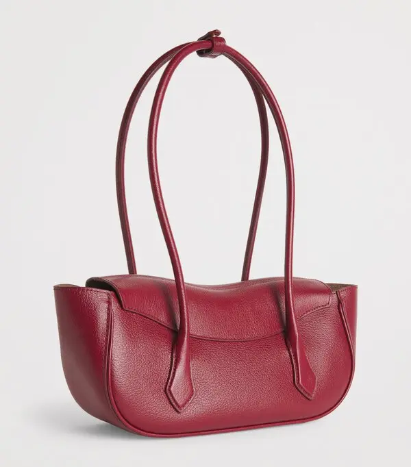 Polo Ralph Lauren Small Leather Shoulder Bag - Red